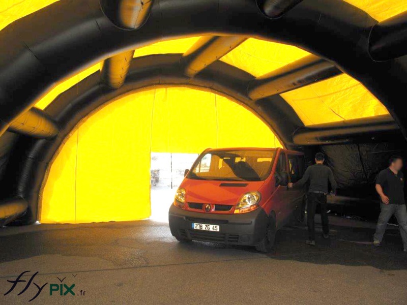 Utiliser des abris, tentes et hangars gonflables pour vos chantiers BTP ...