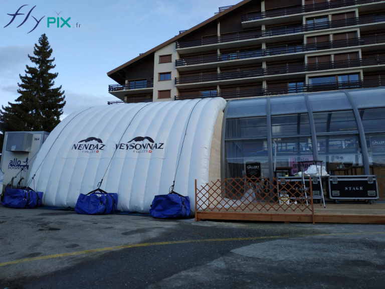 Abri gonflable de scène de spectacle air captif